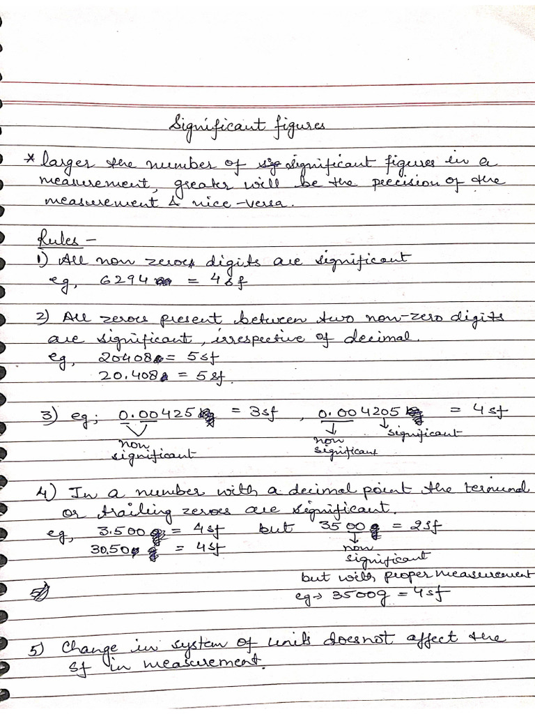 Significant Figures | PDF