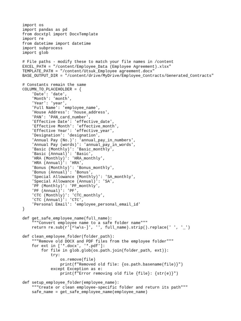 Version 2 of Employee - Contract | PDF | Integer (Computer Science ...