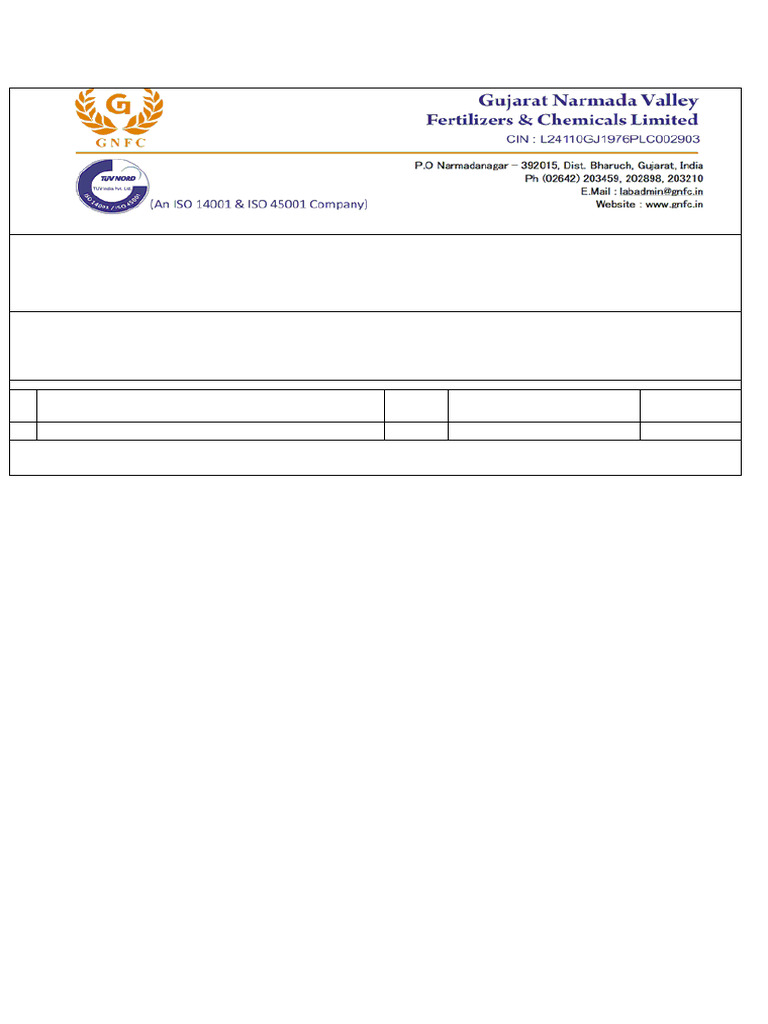 NITRIC ACID TEST RECORD 72% 20-4-2024 | PDF