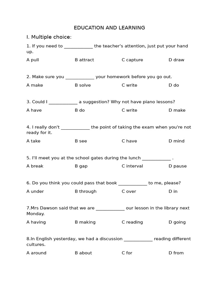 Education and Learning 2 | PDF | Learning