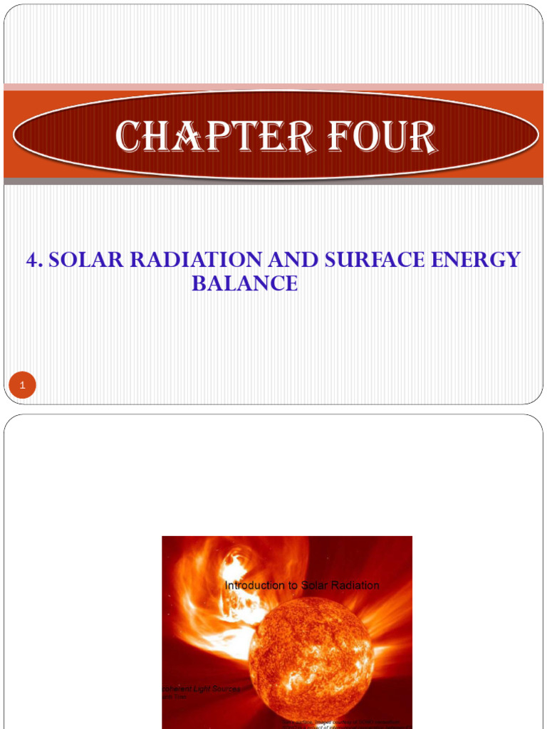 Chapter 4 Global Radation | PDF | Atmosphere Of Earth | Sun