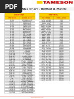 UNF Thread Sizes Chart ANSI/ASME B1.1 | PDF
