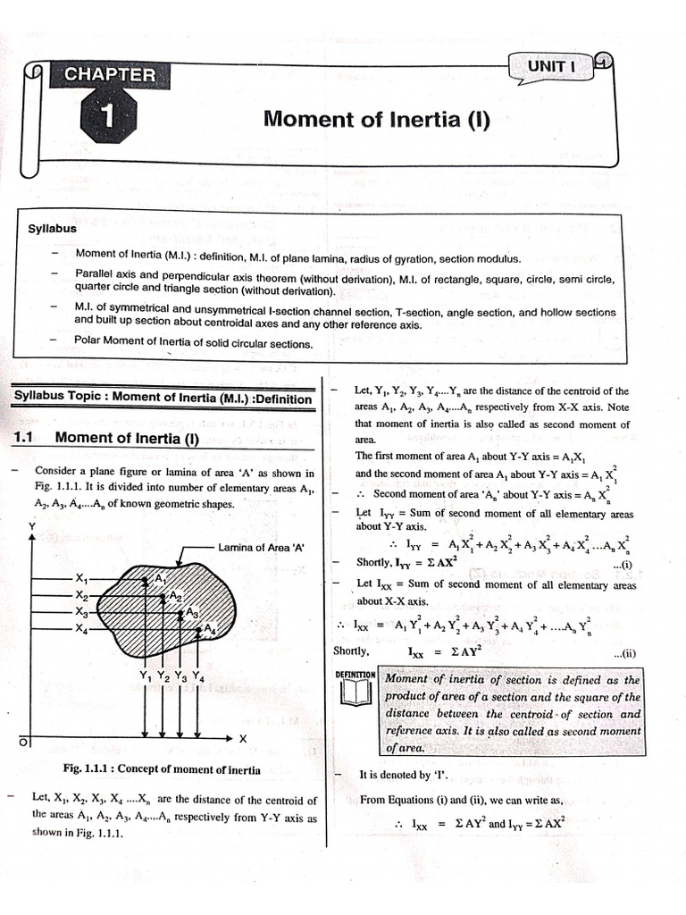 Module 4 Moment of Inertia | PDF