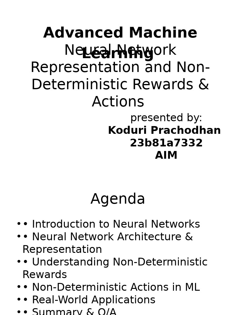 Neural Network and NonDeterminism Presentation - PPTX 20250413 223058 0000 | PDF