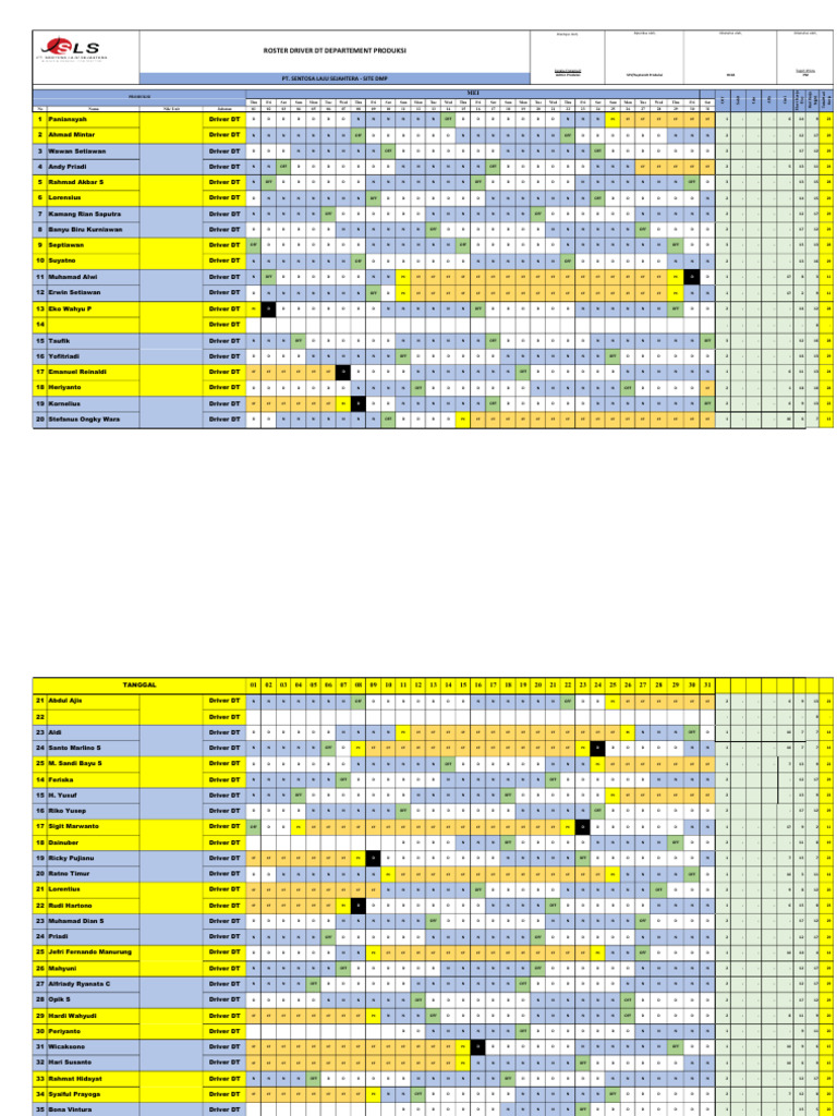 Roster for Drivers - May 2023 | PDF