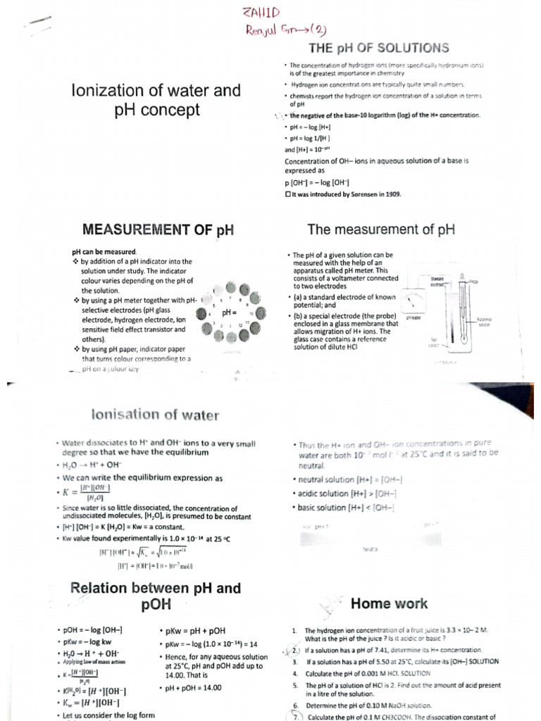 Reajul Sir PH and Ionization | PDF