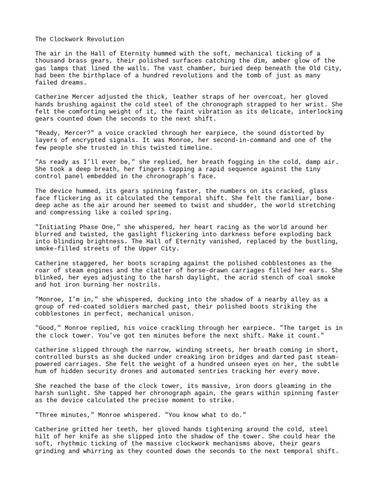 The Clockwork Revolution | PDF