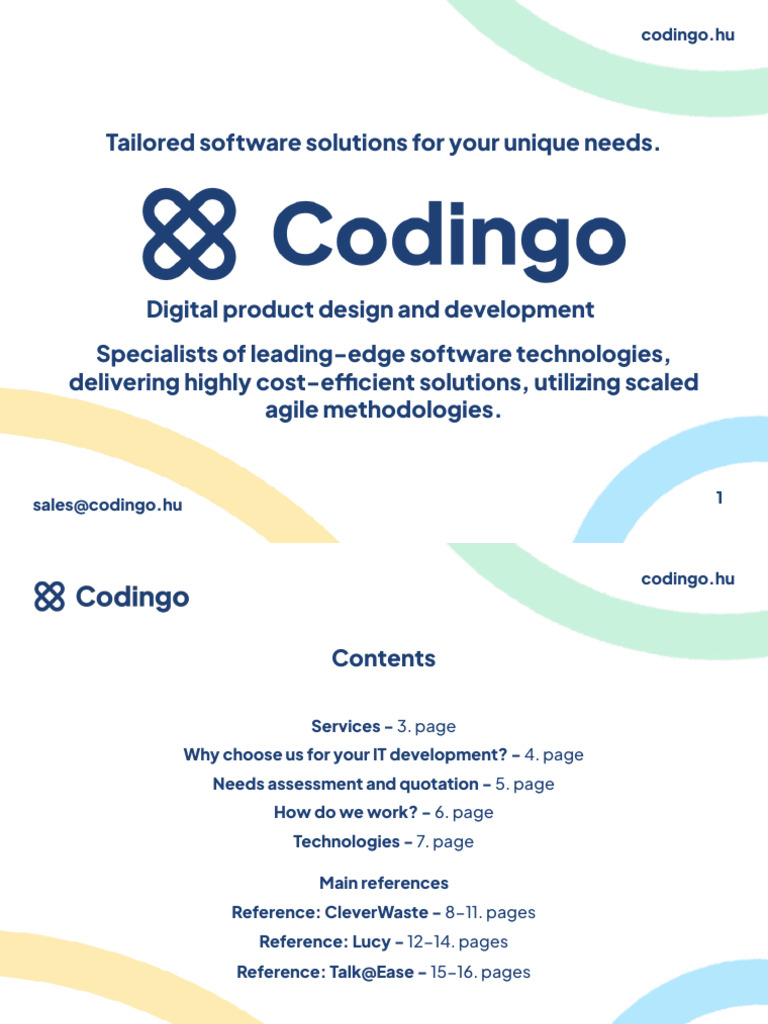 Codingo Ltd. - Introduction - Mobile application, web, custom software development with agile ...