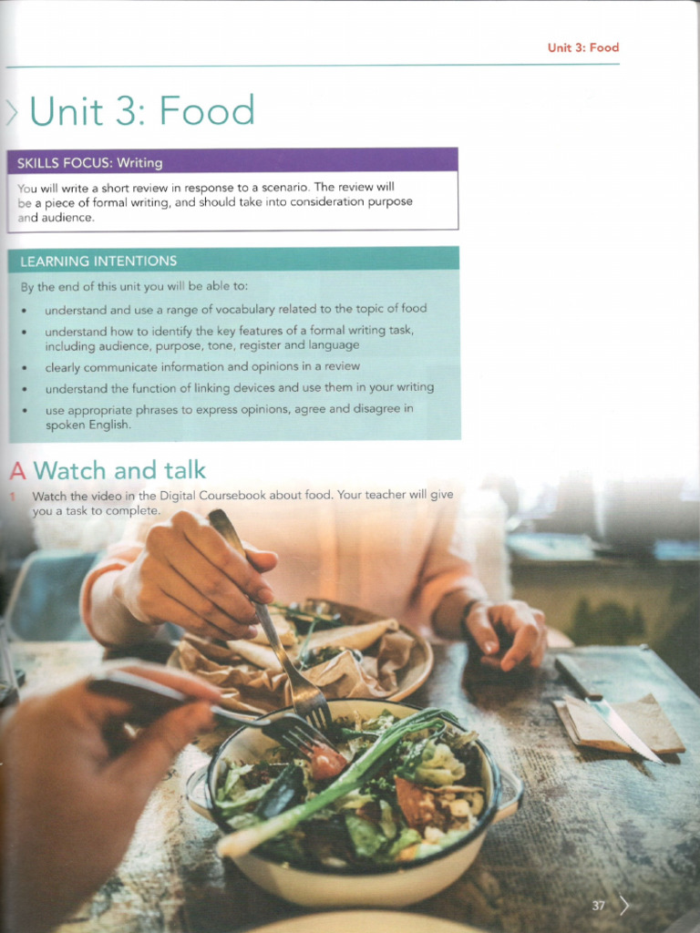 Unit 3 Food | PDF