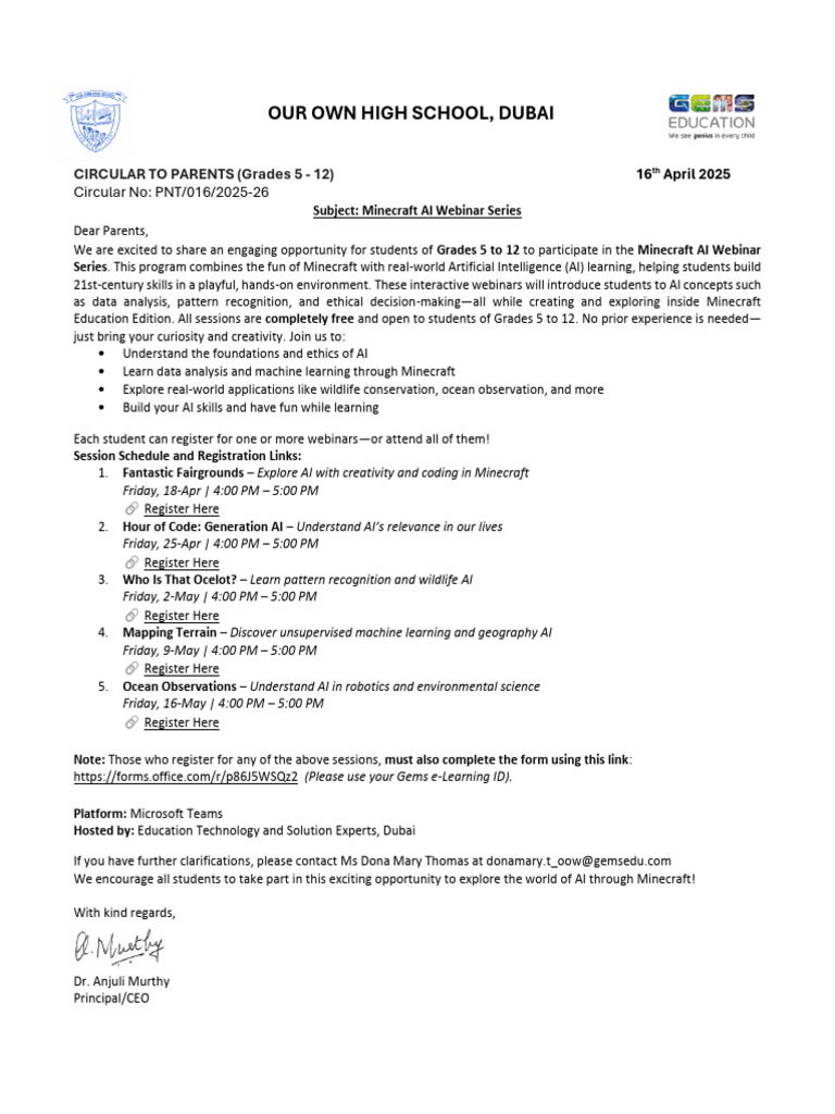 Circular - Minecraft AI Training Courses | PDF | Artificial ...