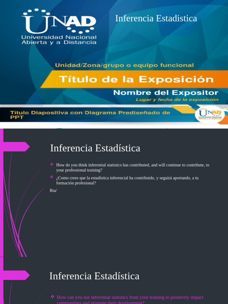Presentación Inferencia Estadistica | PDF