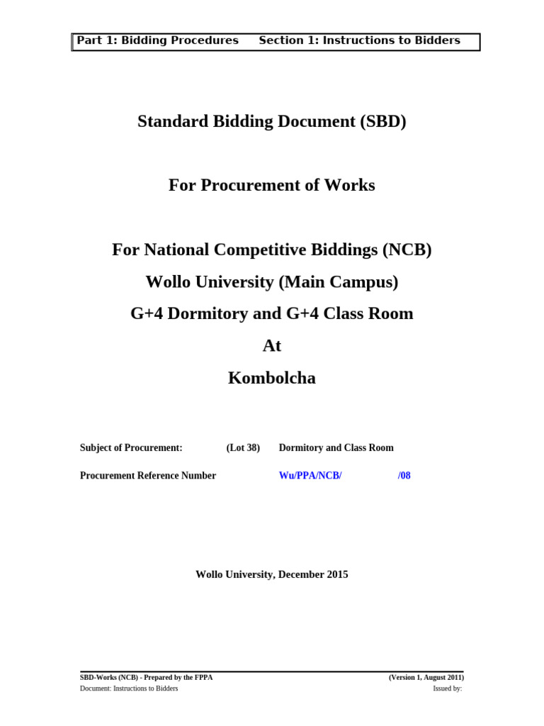 bid | PDF | Consortium | Joint Venture