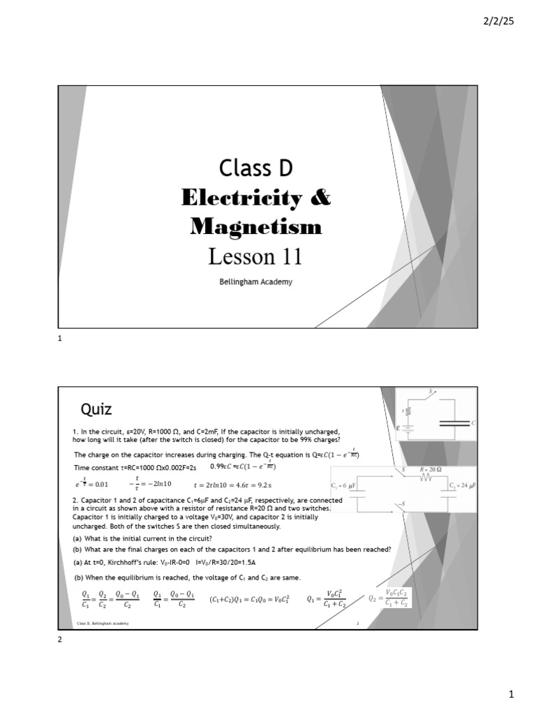 D11 Electromagnetic Force (1) | PDF | Magnetic Field | Magnetism