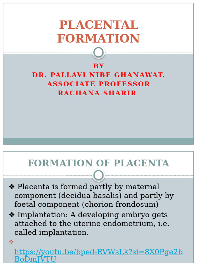 Placenta Formation 1 | PDF | Placenta | Uterus