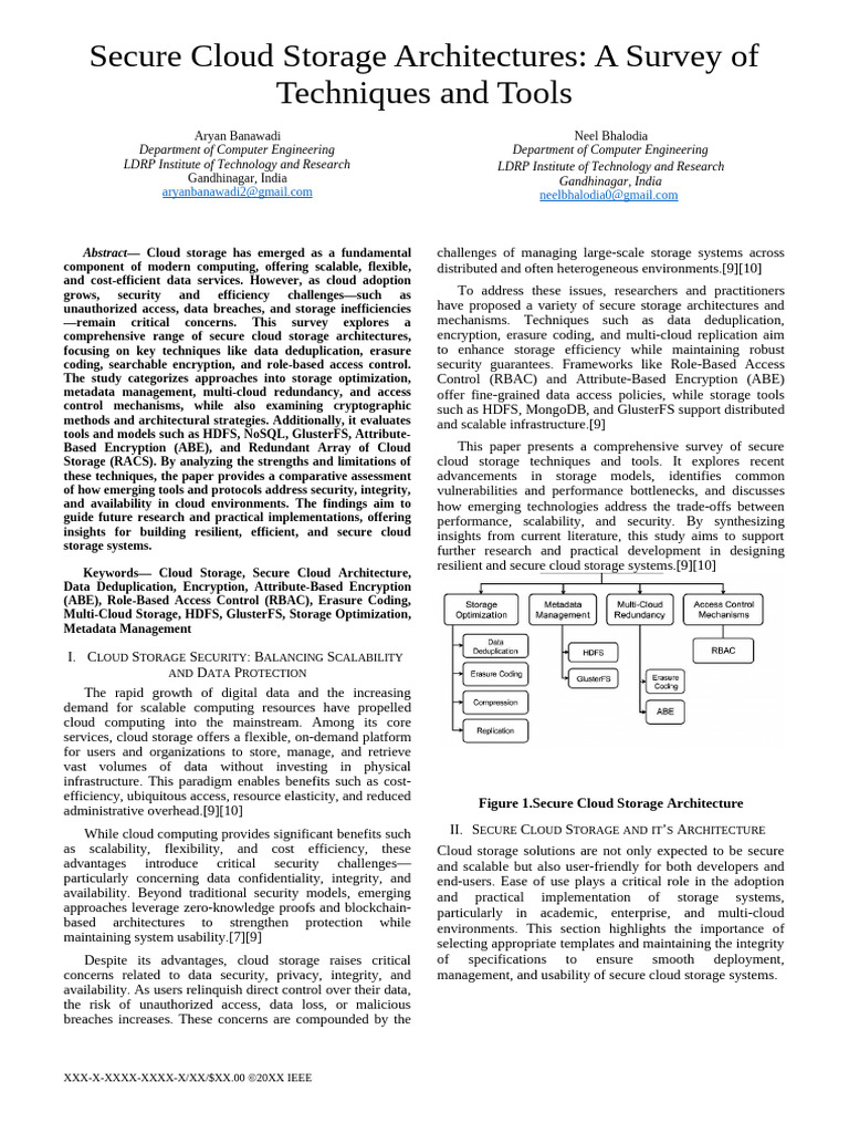Cloud Survey Paper Changed | PDF | Cloud Computing | Security