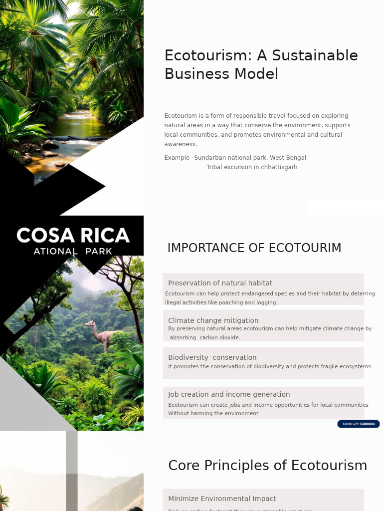 Ecotourism A Sustainable Business Model | PDF | Sustainability ...