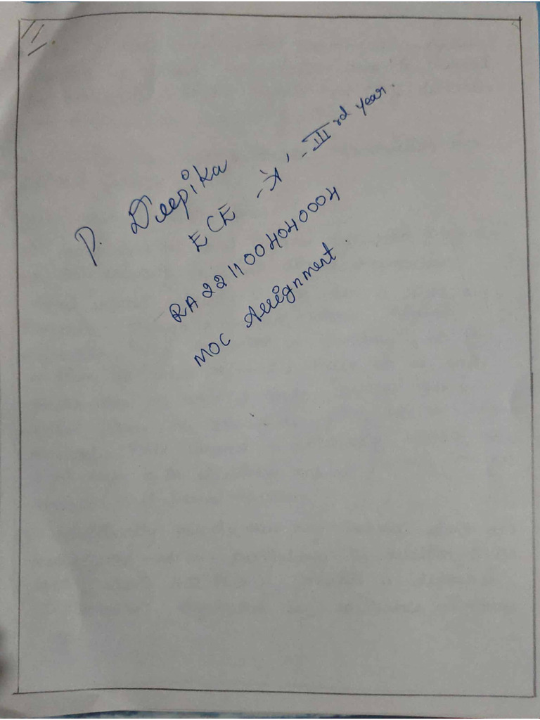 Moc Assignment 3 Deepika-1 | PDF