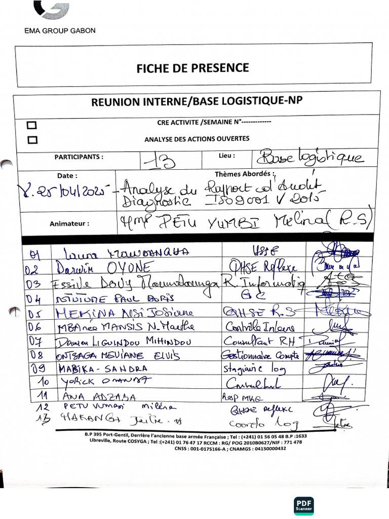 Sensibilisation Sur Le Plan D'organisation Interne Et Rappel Des ...