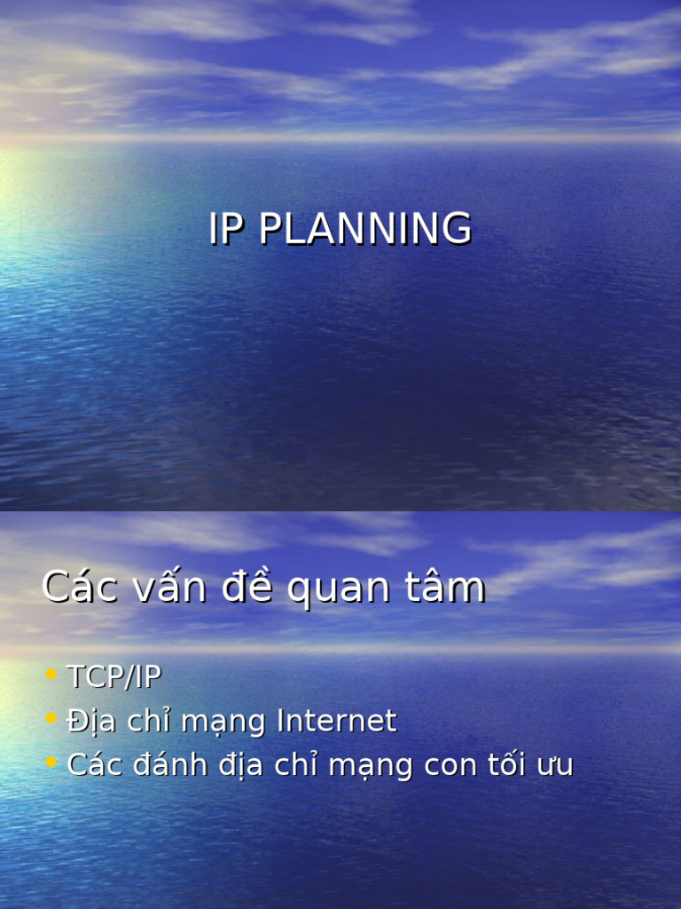 Ip Planning | PDF