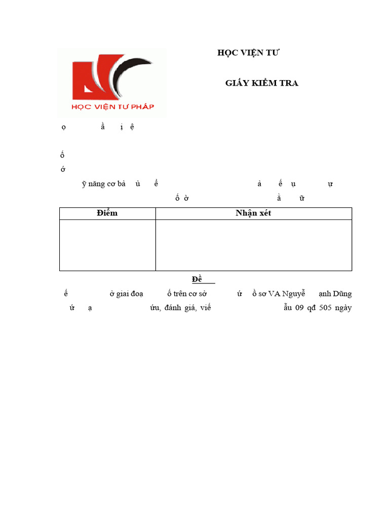 Bài Ktra Kỹ Năng Cơ Bản Của Ksv | PDF