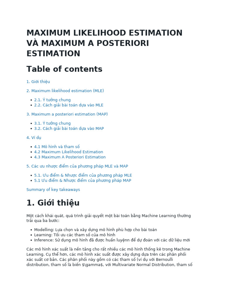 MLE & MAP For Beginner | PDF