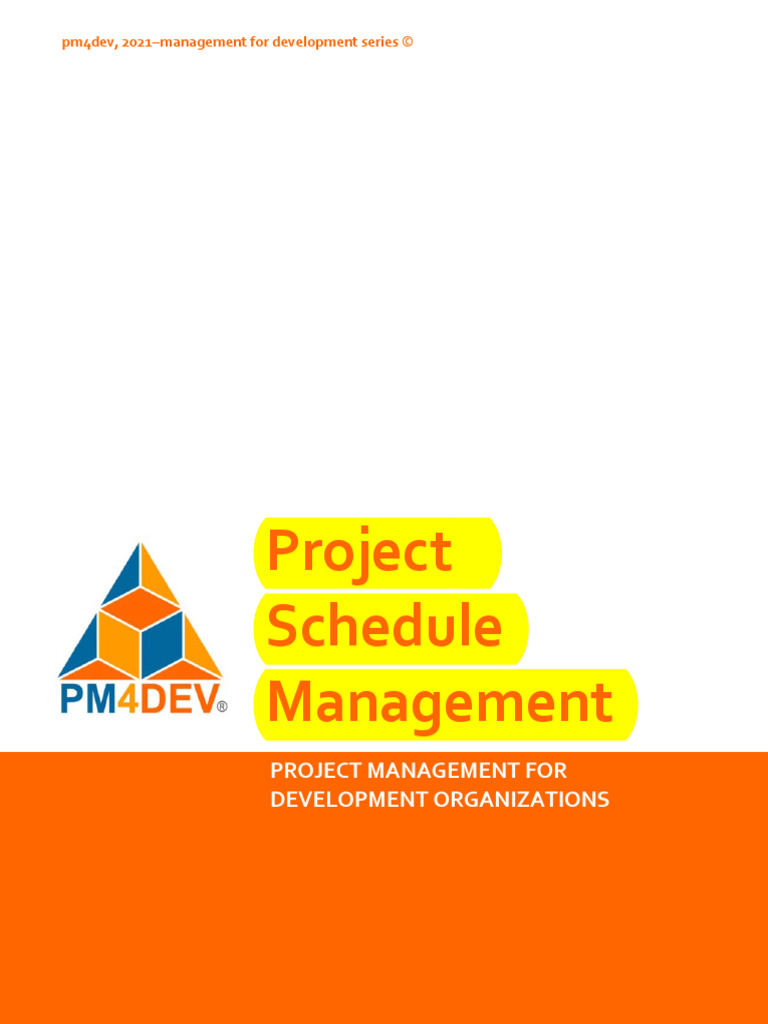 Project Schedule Management Pdf Project Management
