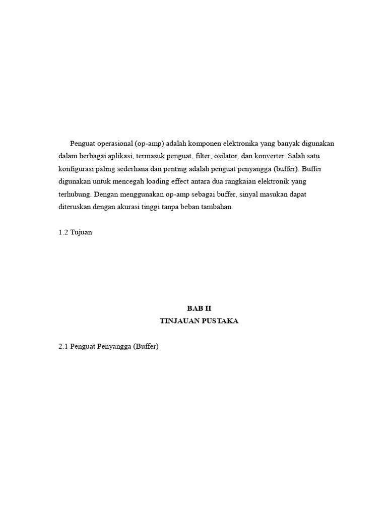 Operational Amplifier LM741 (BUFFER) . | PDF