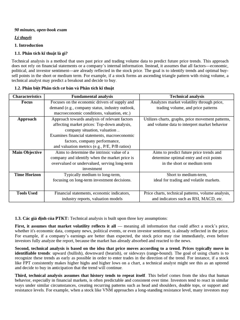 Đề cương PTKT | PDF