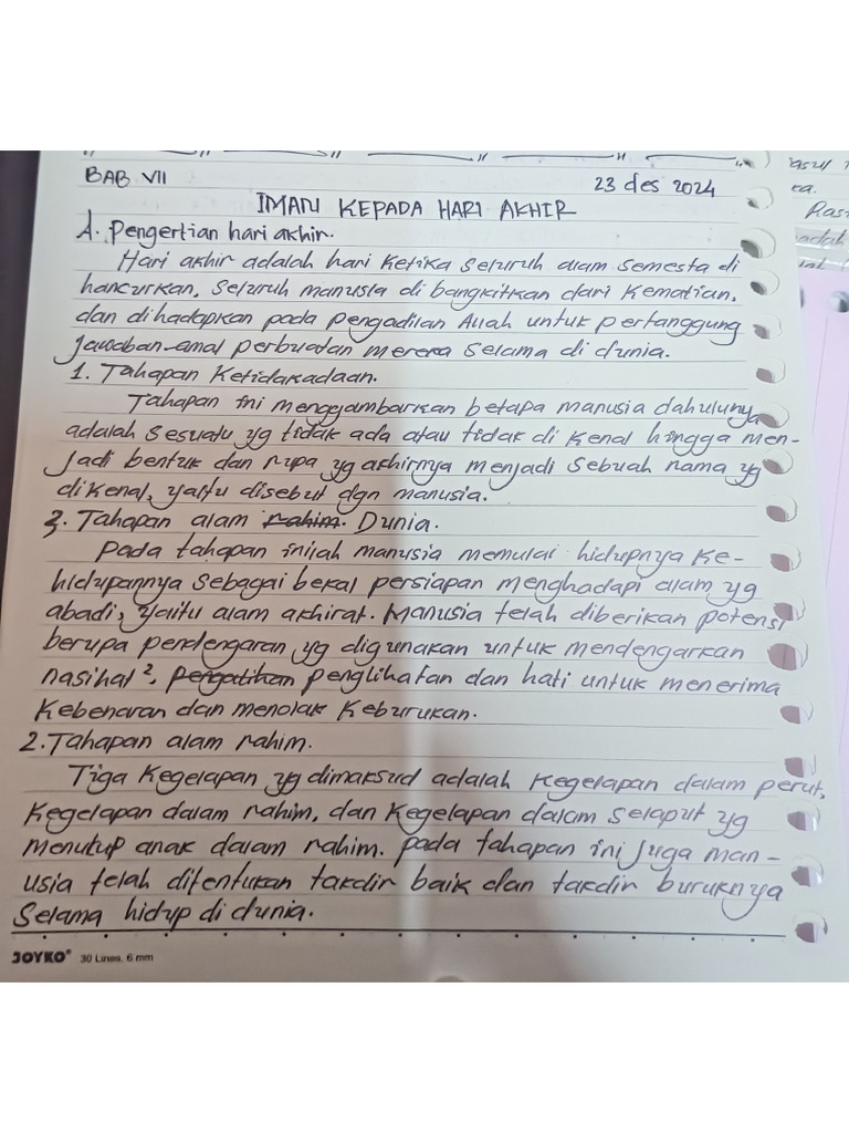 Resume PAI Bab VII, Anisa Melayu, Manajemen, 24010262 | PDF