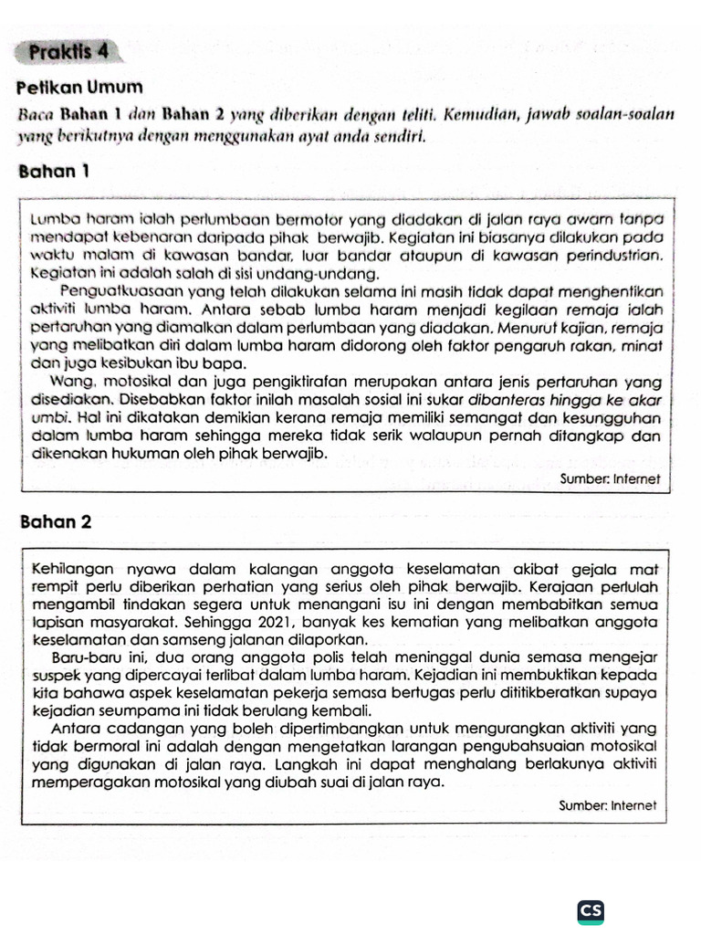 Pemahaman SPM | PDF