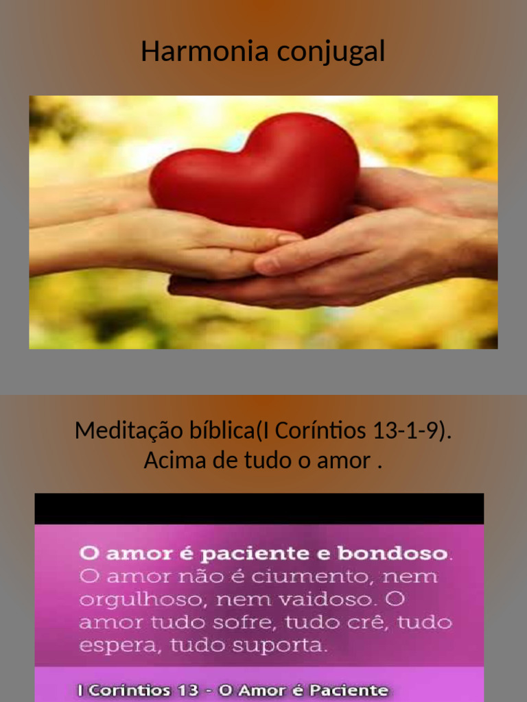 Caminhos para a Harmonia Conjugal | PDF | Amor | Oração
