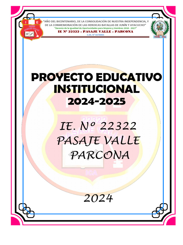 Pei Ie 22322 - 2024 - Ok. | PDF | Evaluación | Aprendizaje
