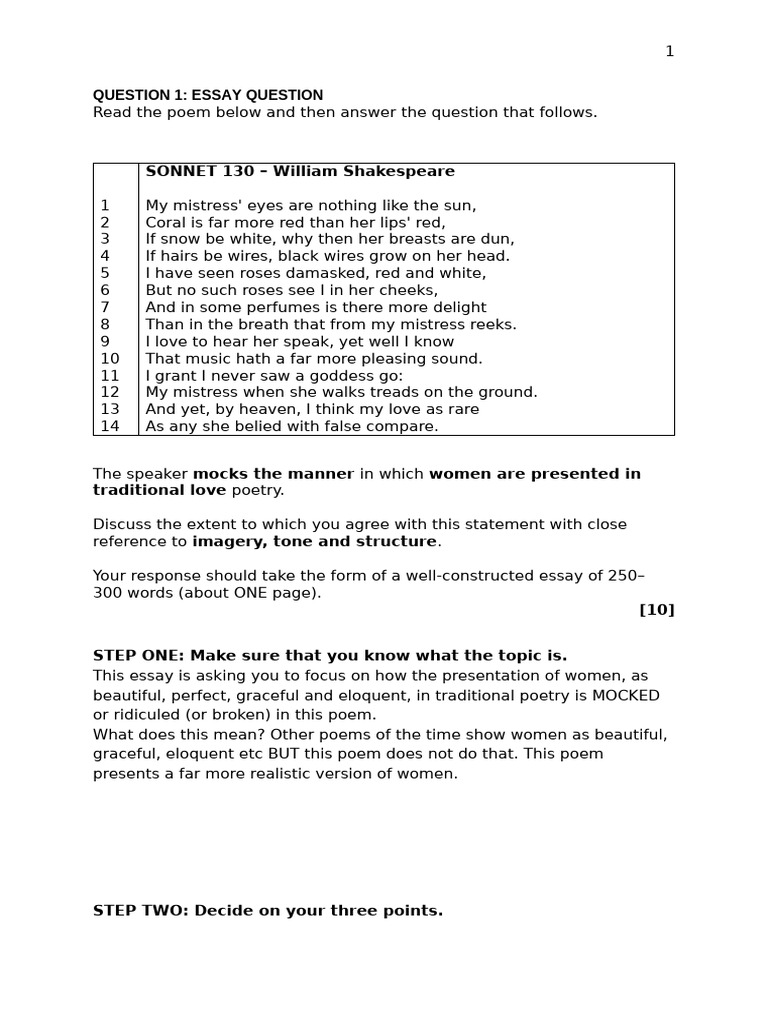 Writing a poetry essay step by step | PDF | Poetry | Stanzaic Form