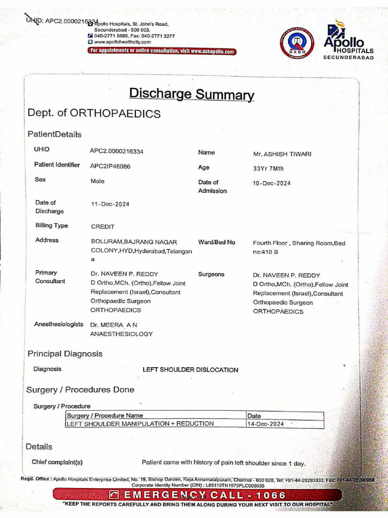 Discharge Summary | PDF