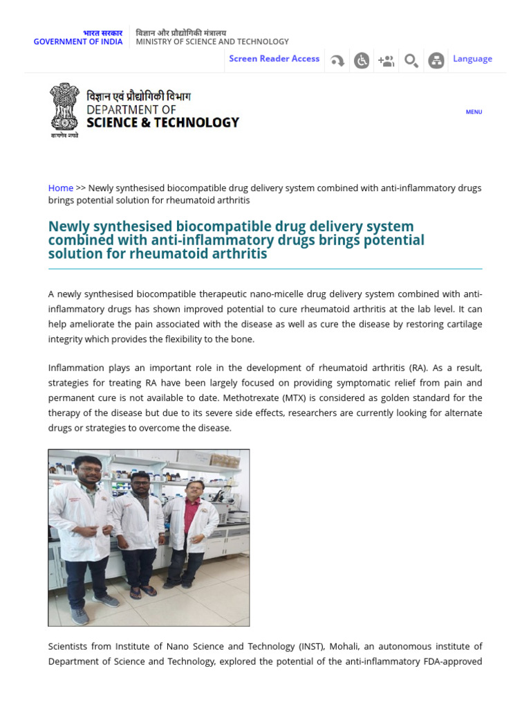 Newly synthesised biocompatible drug delivery system combined with anti ...