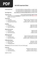 Georgia Tech Fall 2025 Calendar | PDF | Thesis | Qualifications