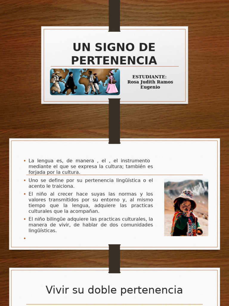Un Signo de Pertenencia | PDF