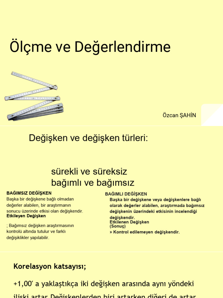 Olcme Ve Degerlendirme | PDF