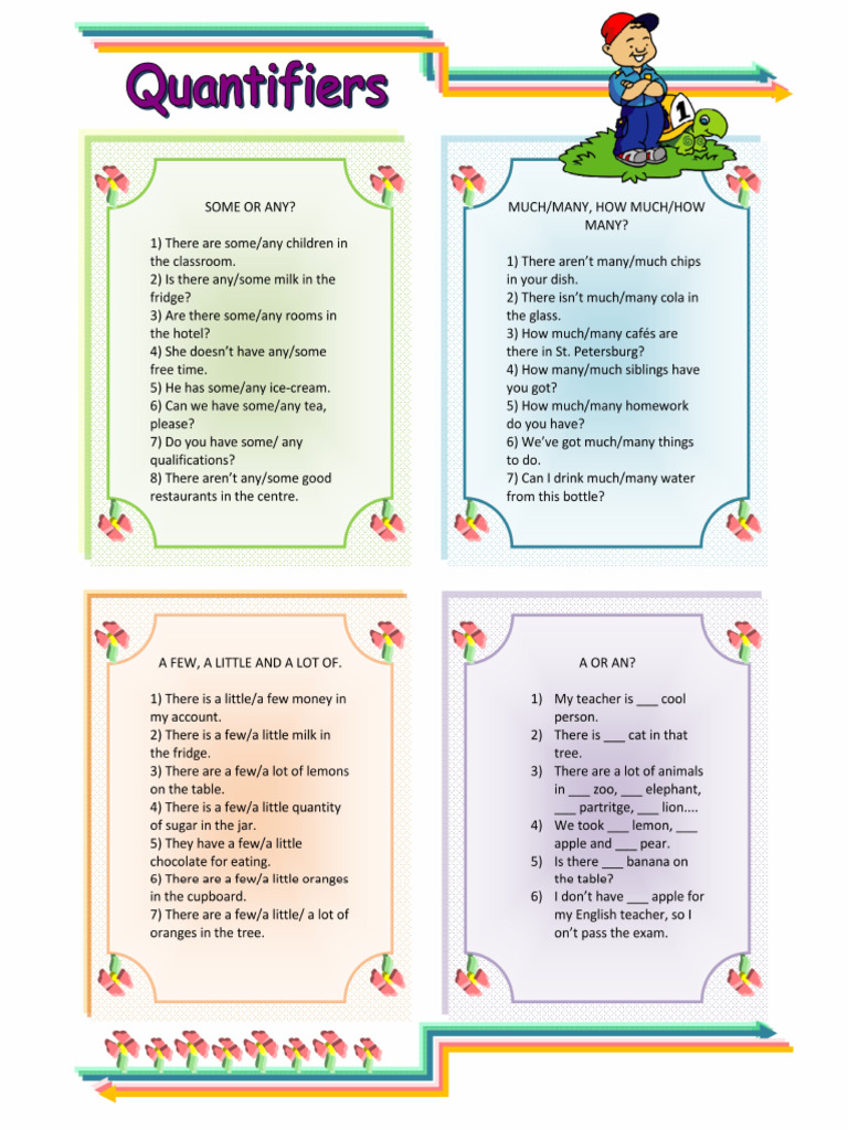 Quantifiers Test | PDF