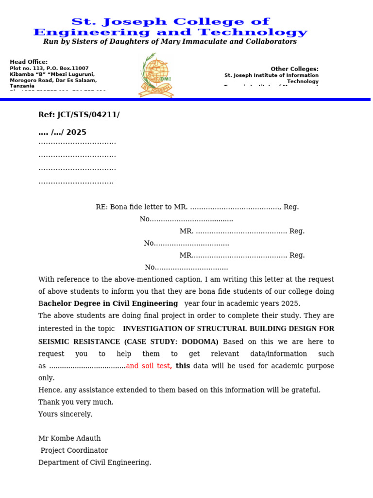 Ex Ternal Introduction Letter1 | PDF