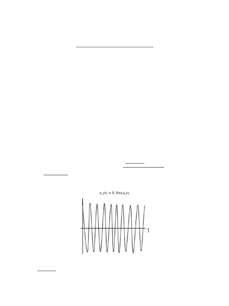 Lab 2 Amplitude Modulation And Demodulation Pdf Modulation