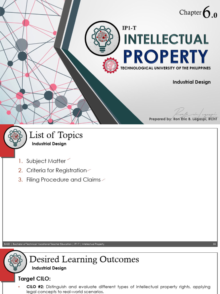 C06-Industrial Design 250227 | PDF | Intellectual Property | Civil Law (Common Law)