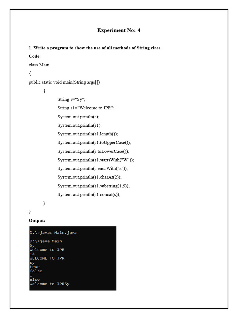 JPR Manual Answers Experiment 4 | PDF