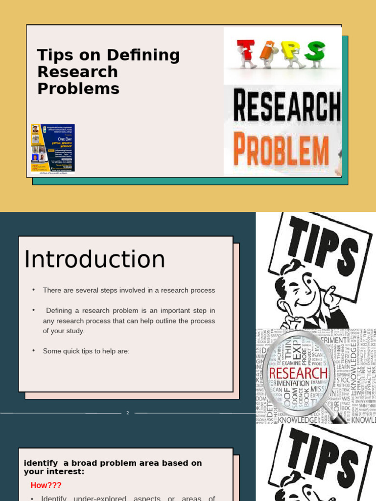 Tips On Research Problem | PDF | Learning | Communication