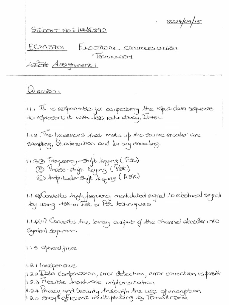 ECM 3701 Assignment 1 | PDF
