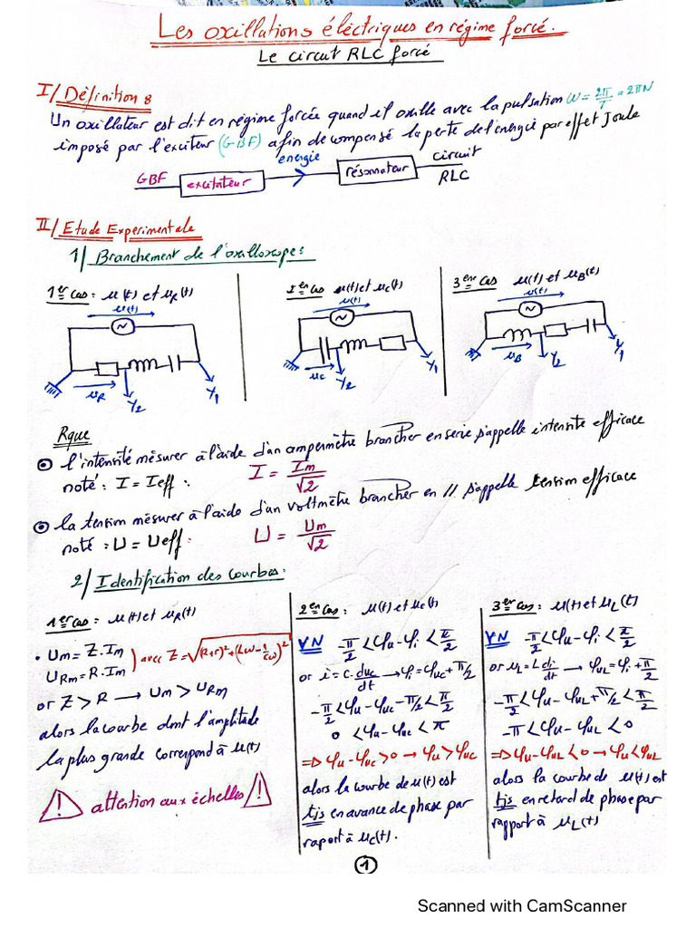 8-Cours RLC Force | PDF