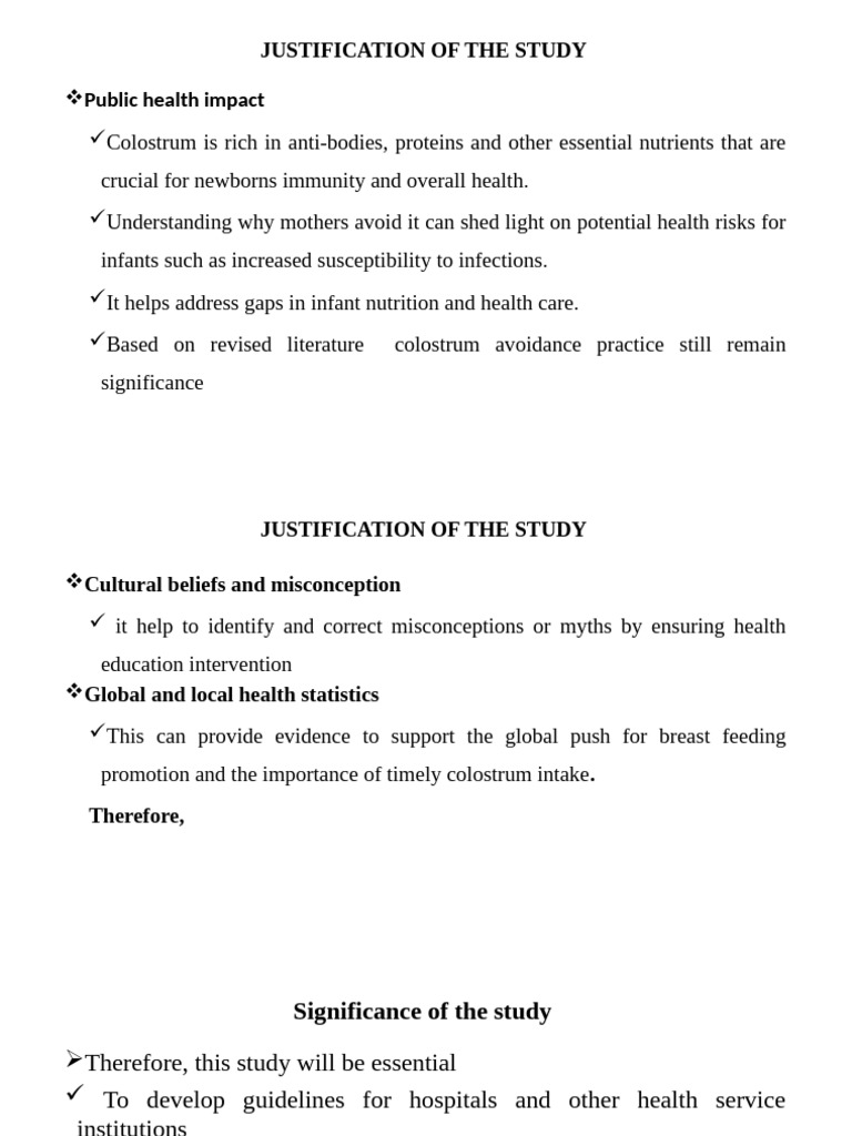 Justification of The Study | PDF