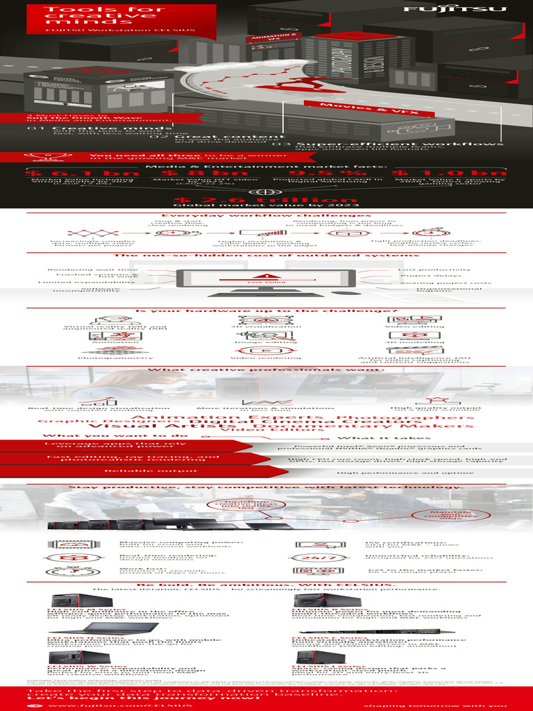 Media and Entertainment Infographics | Fujitsu | PDF | Graphics Processing Unit | Rendering ...