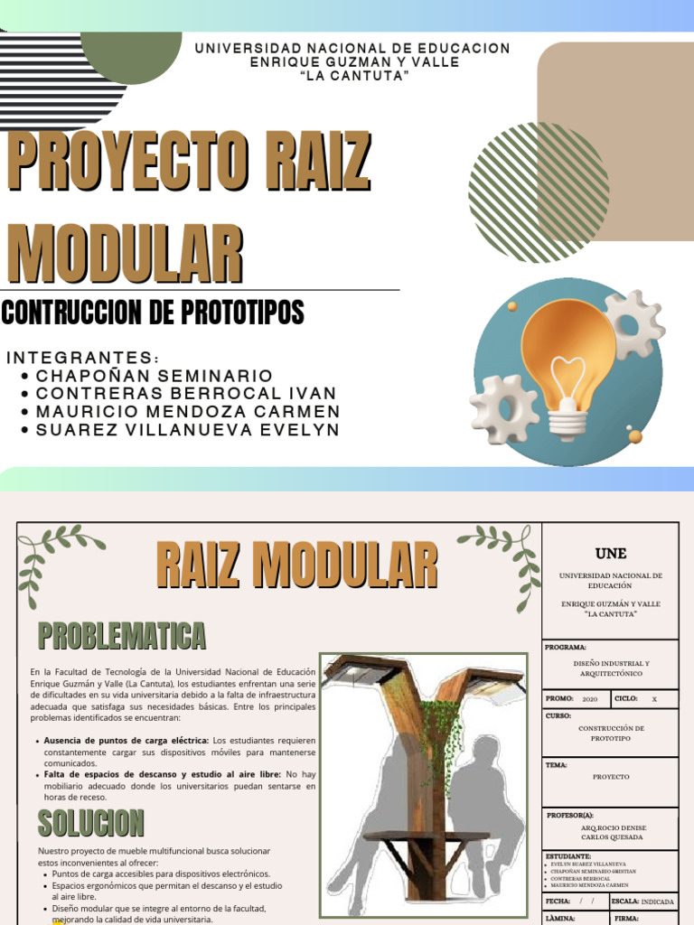 Prototipo Modular para Estudiantes Universitarios | PDF | Madera | Diseño