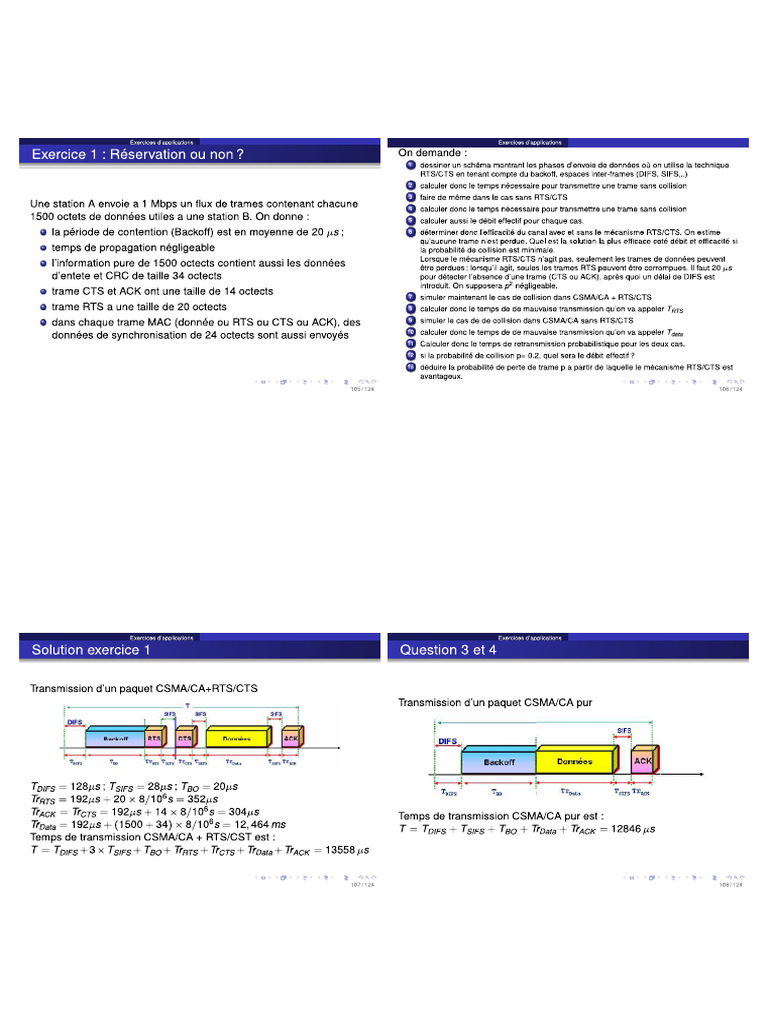Correction TD CSMA | PDF